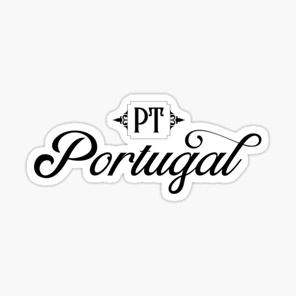 "Portugal Country Code, PT, República Portuguesa " Sticker for Sale by ...
