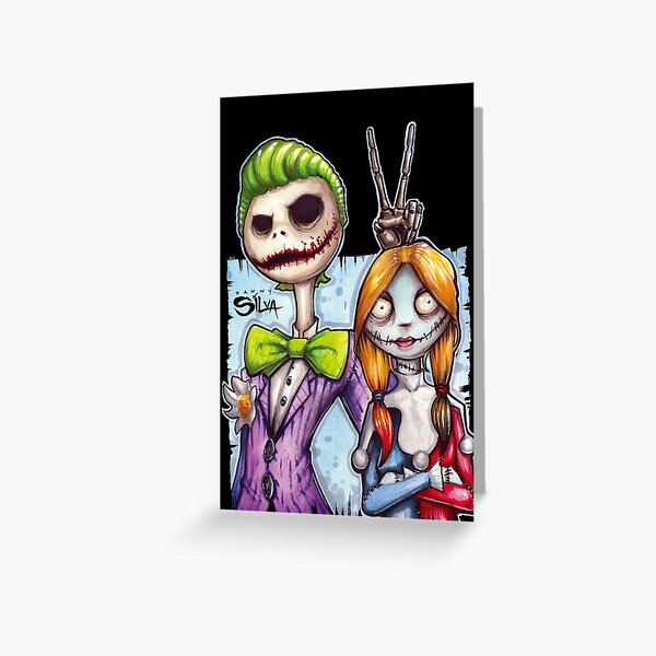 "Nightmare Before Christmas Mashup" Greeting Card by dsilvadesigns ...