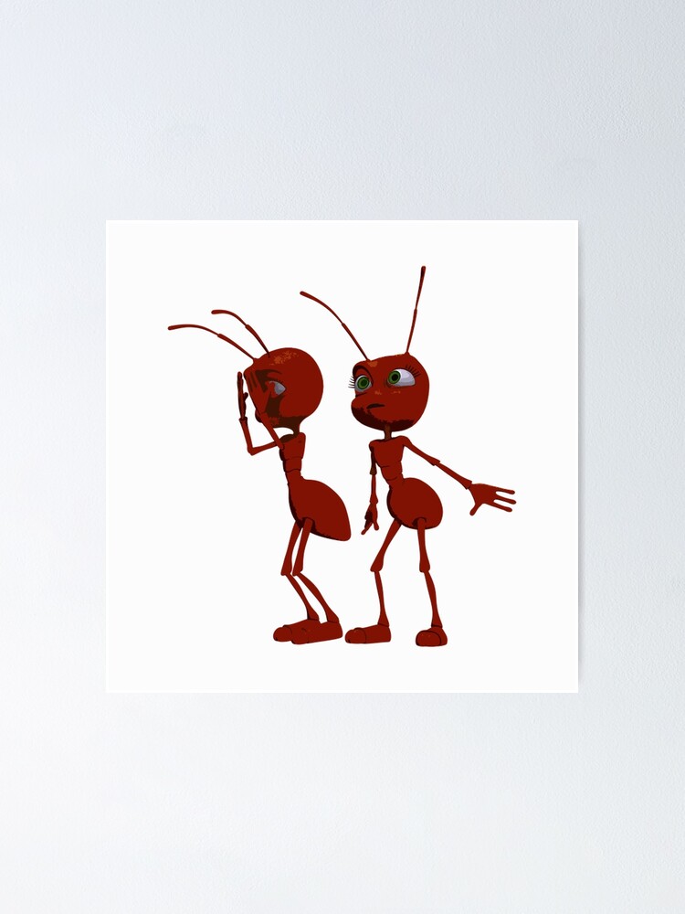 "Funny Ant - Two Ants Small Bugs Insects Wingless Colony Swarms Humor ...