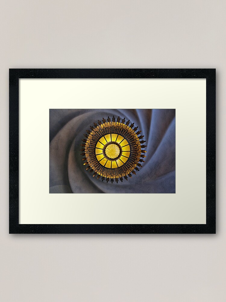 "Antoni Gaudi ceiling architecture, Barcelona, Spain " Framed Art Print ...