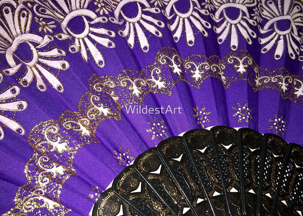 "Purple Fan" by WildestArt | Redbubble