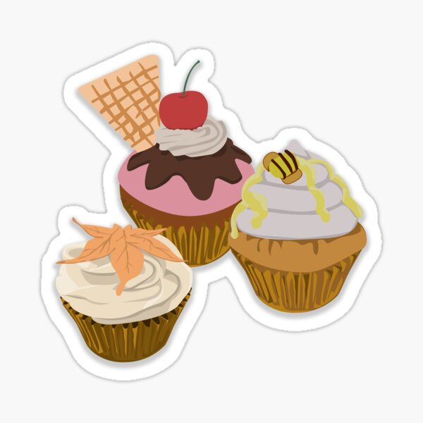 "Cupcakes" Sticker for Sale by mpmi0801 | Redbubble