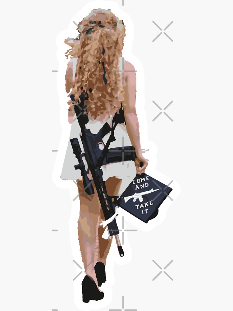 "Kent State Gun Girl Kaitlin Bennett" Sticker for Sale by jpontzius ...