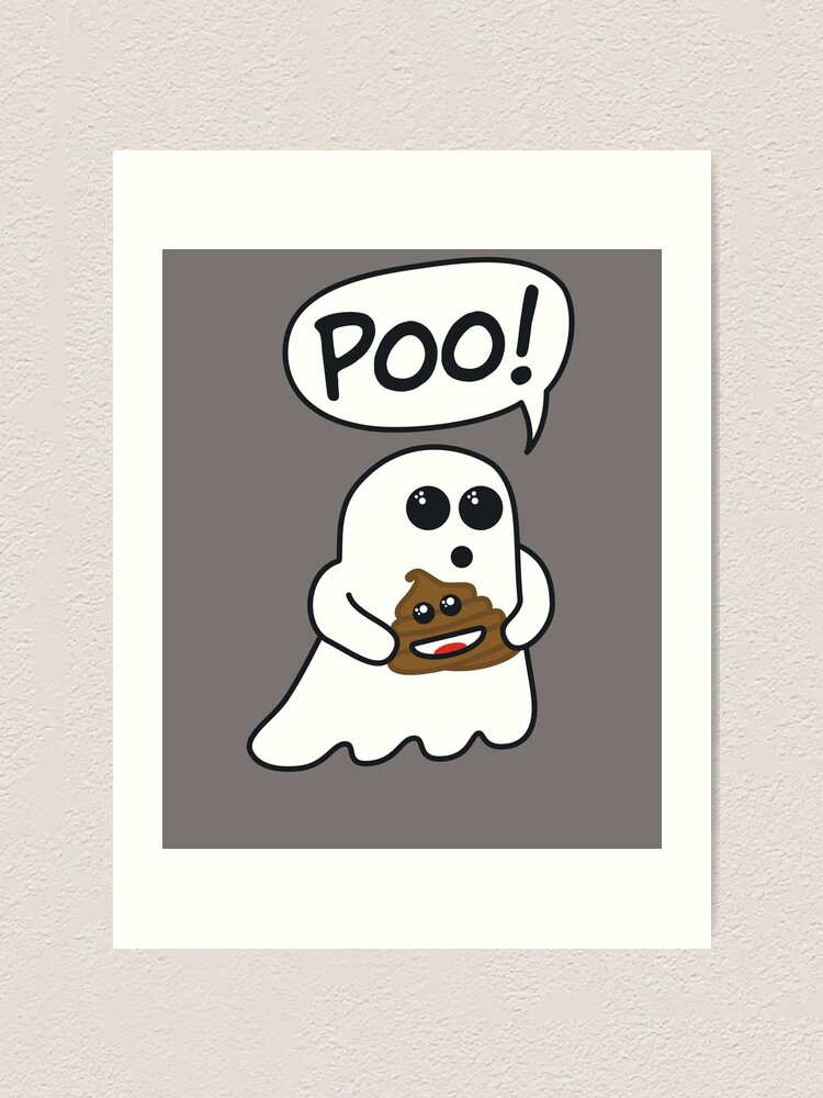 "Halloween Poop Emoji Funny Ghost" Art Print for Sale by peculiarpuffin ...