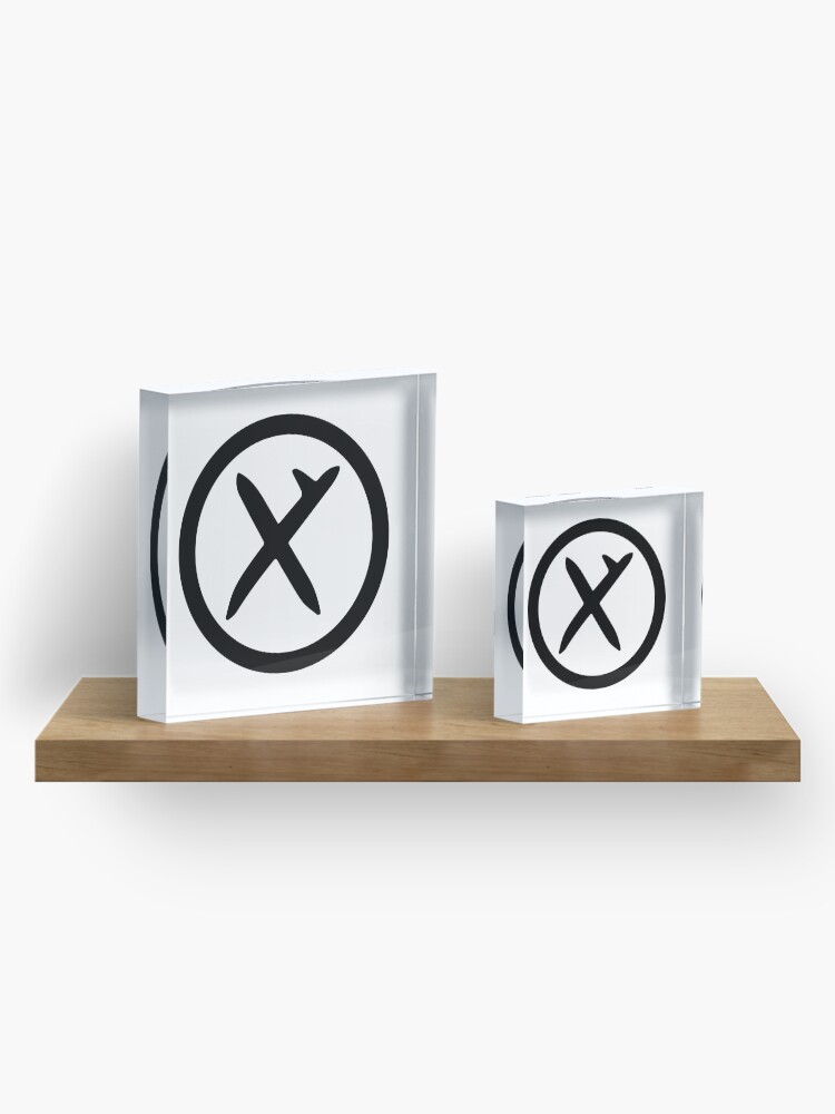 "Hooked Cross (in black)" Acrylic Block for Sale by ANGELSONLY | Redbubble