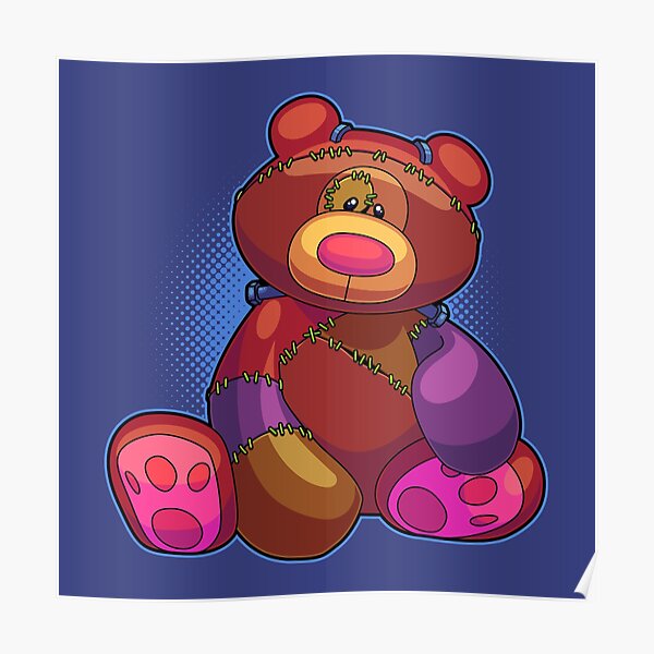 "Horror Teddybär 1" Poster von artdyslexia | Redbubble
