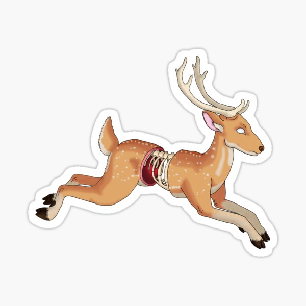 "Deer" Sticker for Sale by AIbinoBat | Redbubble