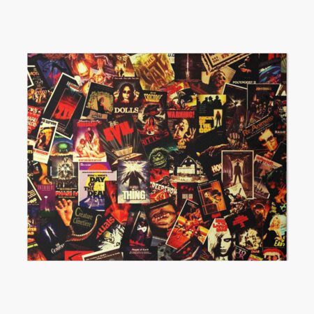 "Horror Movies Collage" Art Board Print by RosieParish | Redbubble