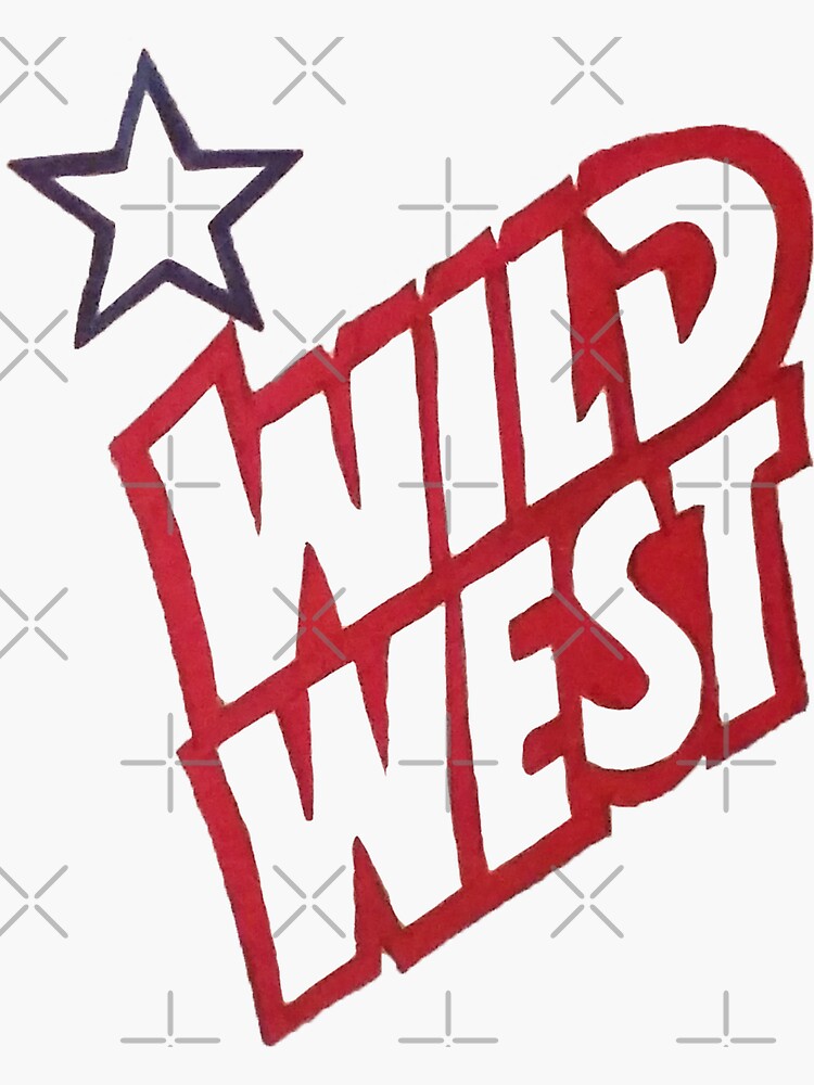 "Wild West" Sticker for Sale by Judge-Hatchet | Redbubble