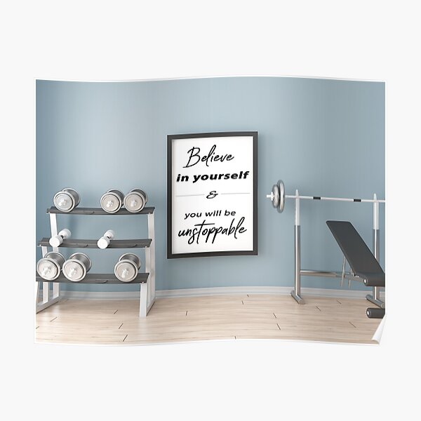 "Wall decor for gym. Fitness motivational decor. Gym design. Gym ideas ...