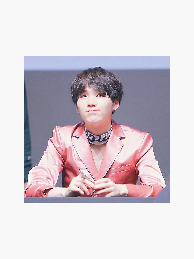 "Min Yoon-gi (Suga)" Sticker for Sale by HoneyMoon11 | Redbubble