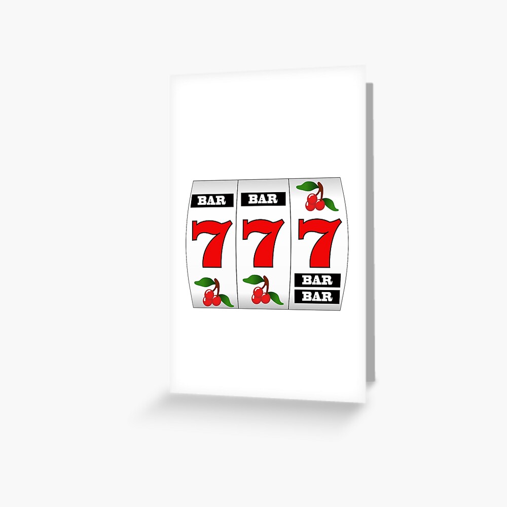 "SLOT MACHINE" Greeting Card by MineEyes | Redbubble