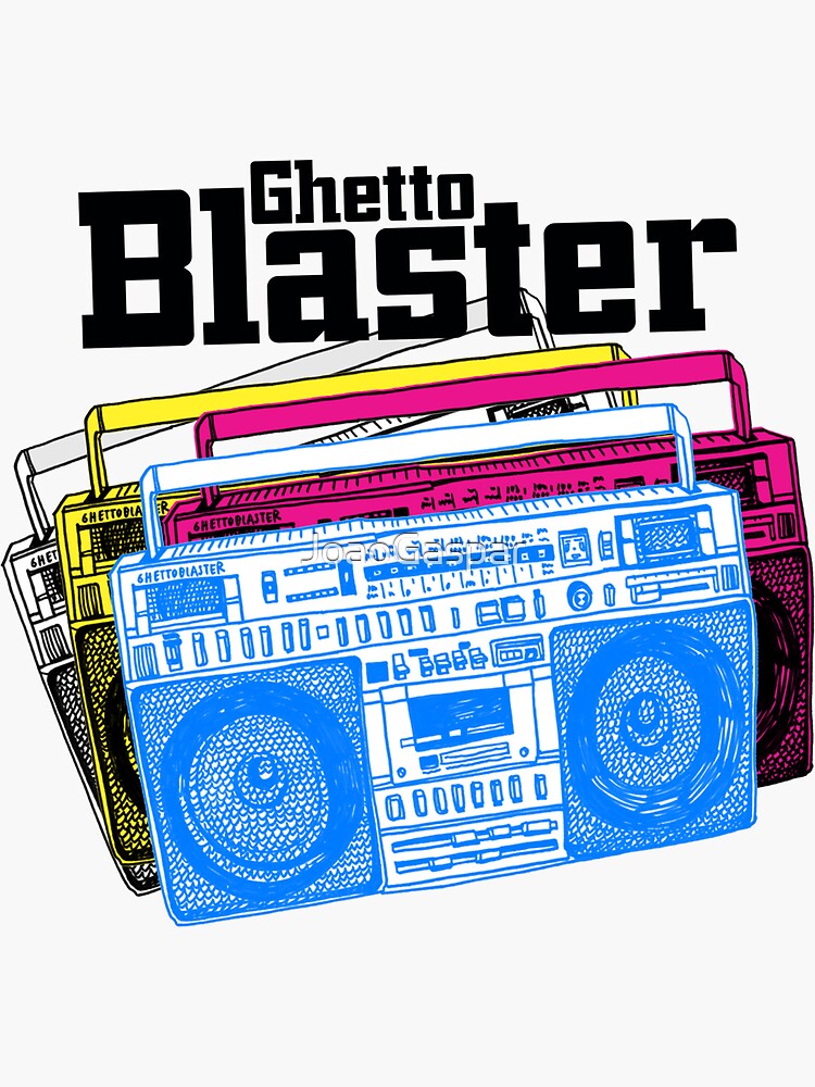 "Ghetto Blaster" Sticker for Sale by JoaoGaspar | Redbubble
