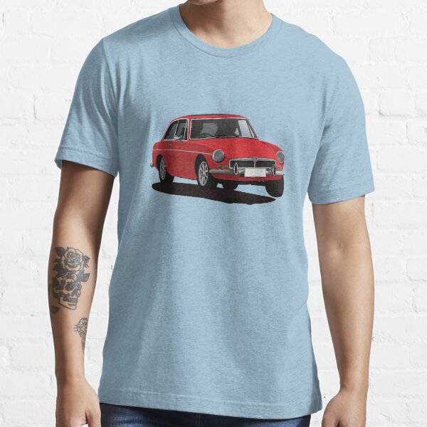 "MG MGB GT - illustration - red" T-shirt for Sale by knappidesign ...
