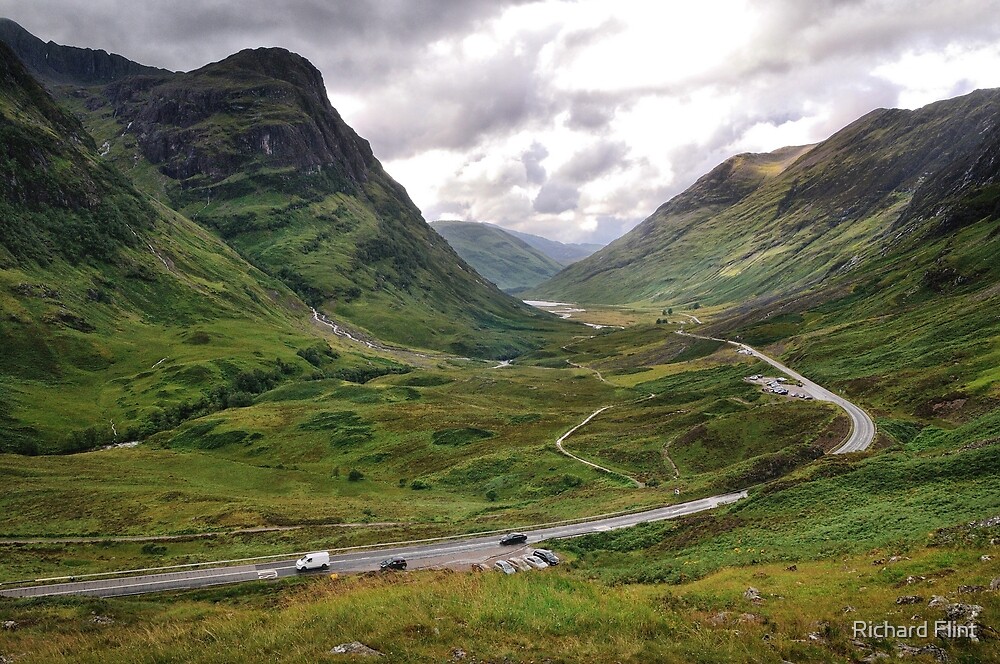 "The A82 road through Glencoe, Highlands of Scotland" by Richard Flint ...