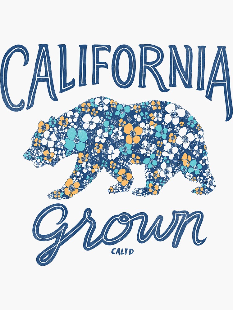 "California Grown" Sticker by CaLimited | Redbubble