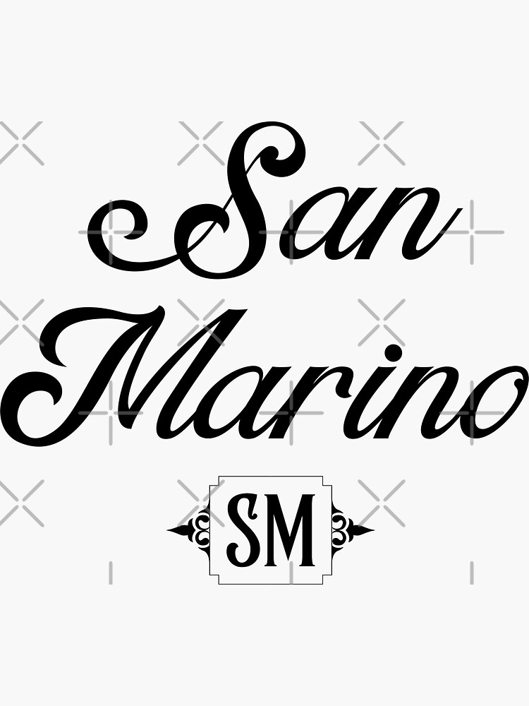 San marino europe capital text logo black white Vector Image🤚 Descubra ...