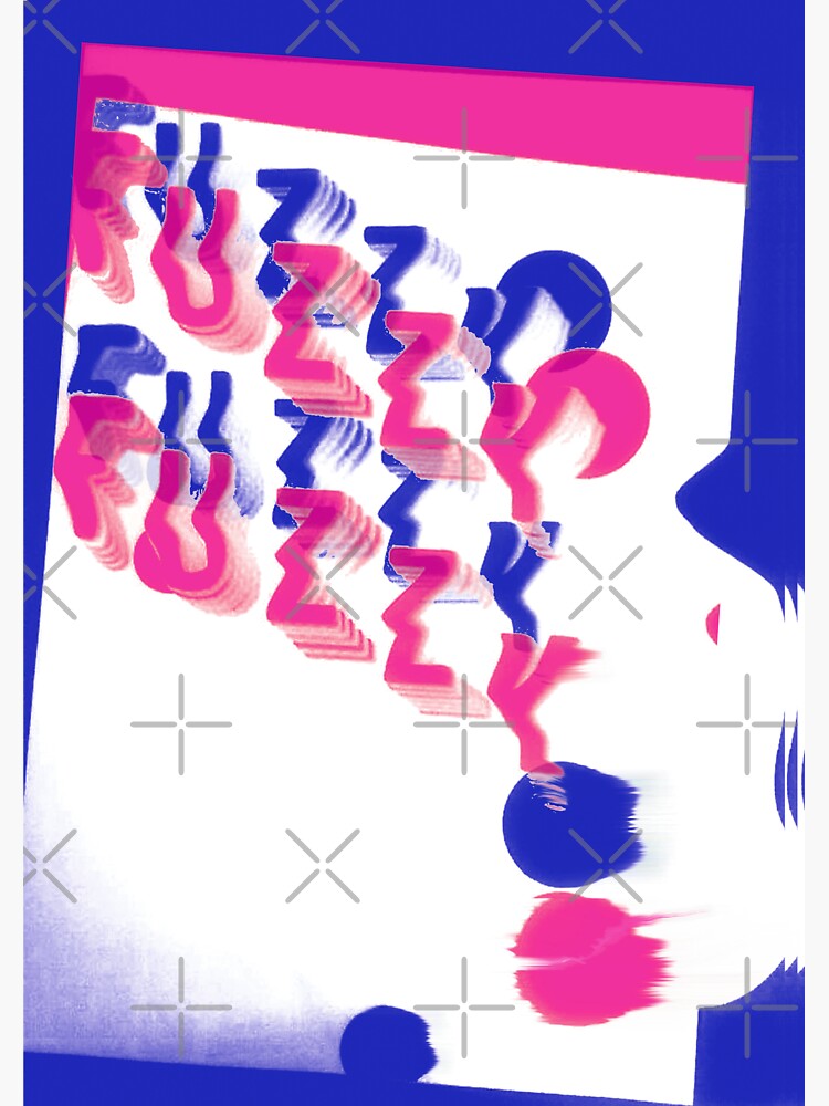 "FUZZY" Sticker for Sale by Hostory | Redbubble