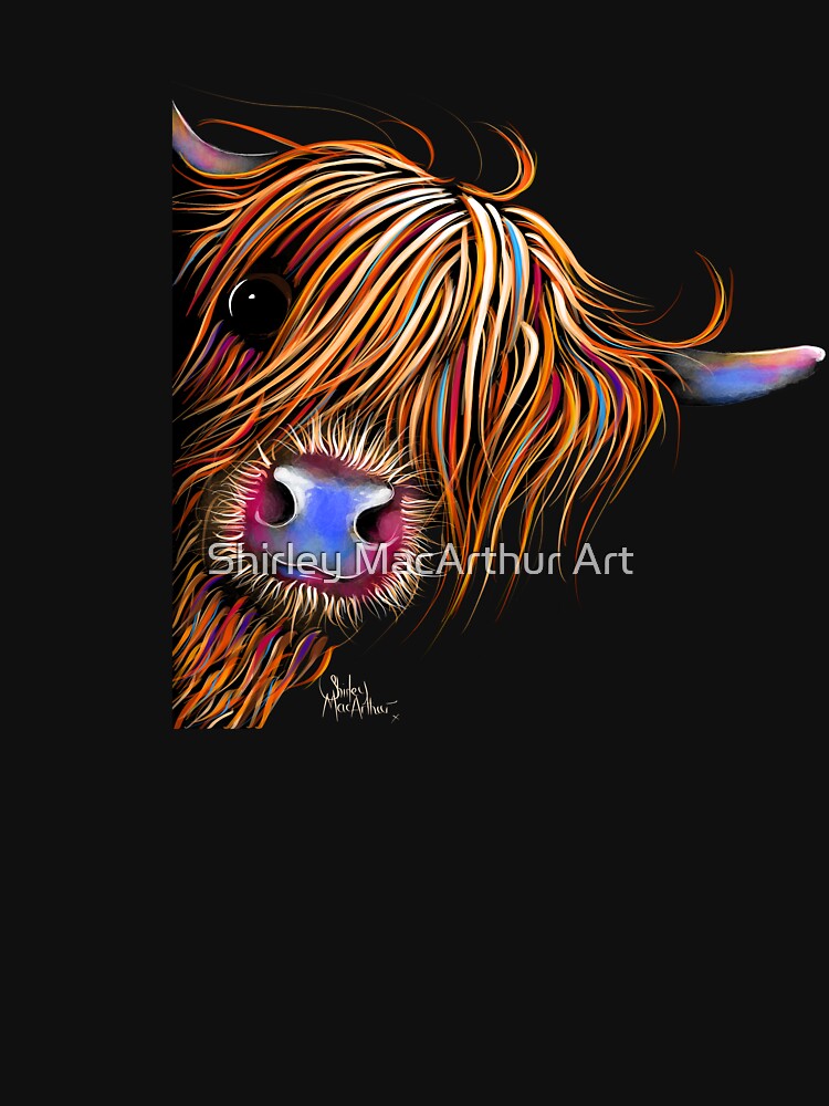 HiGHLaND CoW PRiNT SCoTTiSH ' SuGaR LuMP ' BY SHiRLeY MacARTHuR Kid ...