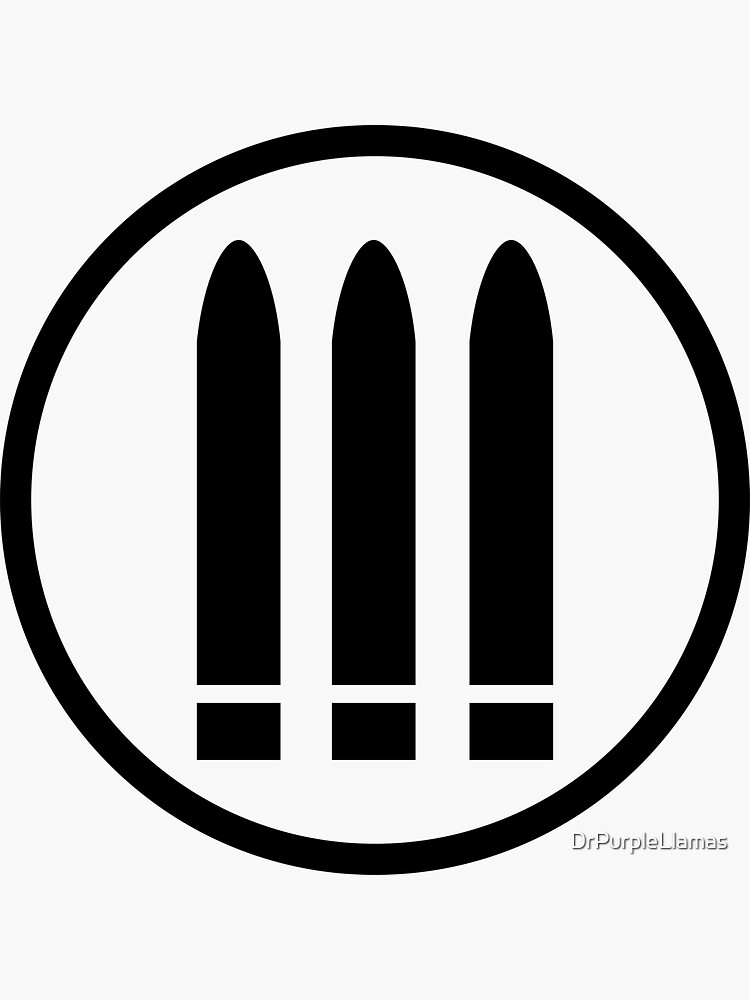 "Offense Main (black)" Sticker for Sale by DrPurpleLlamas | Redbubble