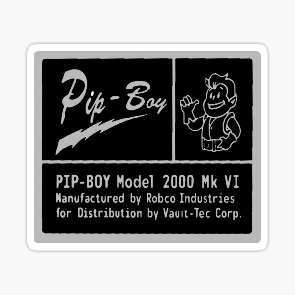 Pip Boy Stickers | Redbubble