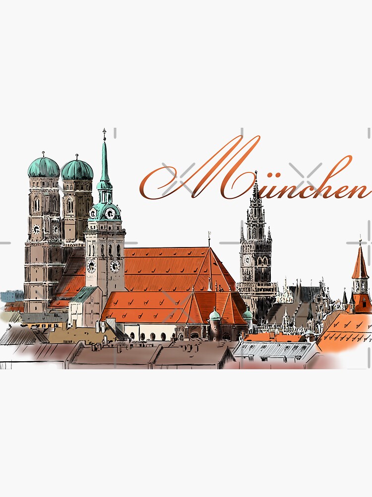 "Munich" Sticker by sibosssr | Redbubble