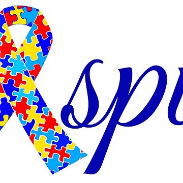 "Aspie Pride Ribbon Asperger Syndrome" Sticker for Sale by ...
