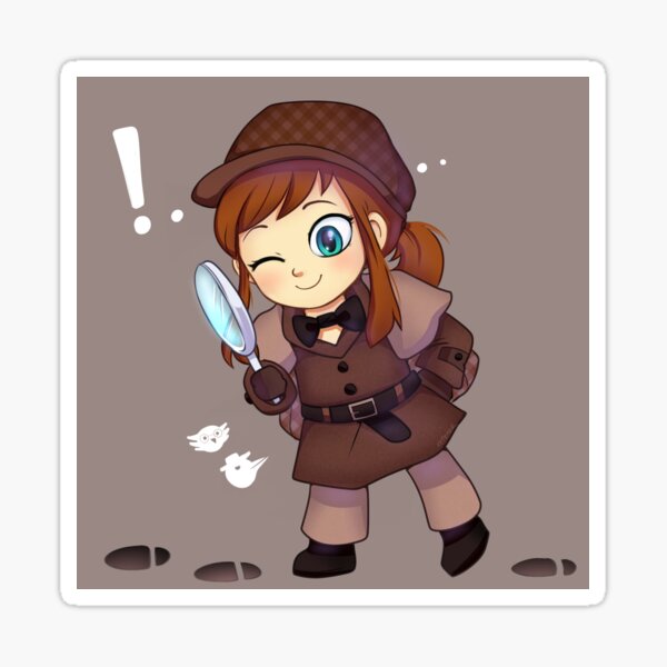 "Hat kid Detective" Sticker for Sale by keterok | Redbubble