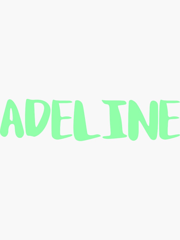 "Adeline - green" Sticker for Sale by FTML | Redbubble