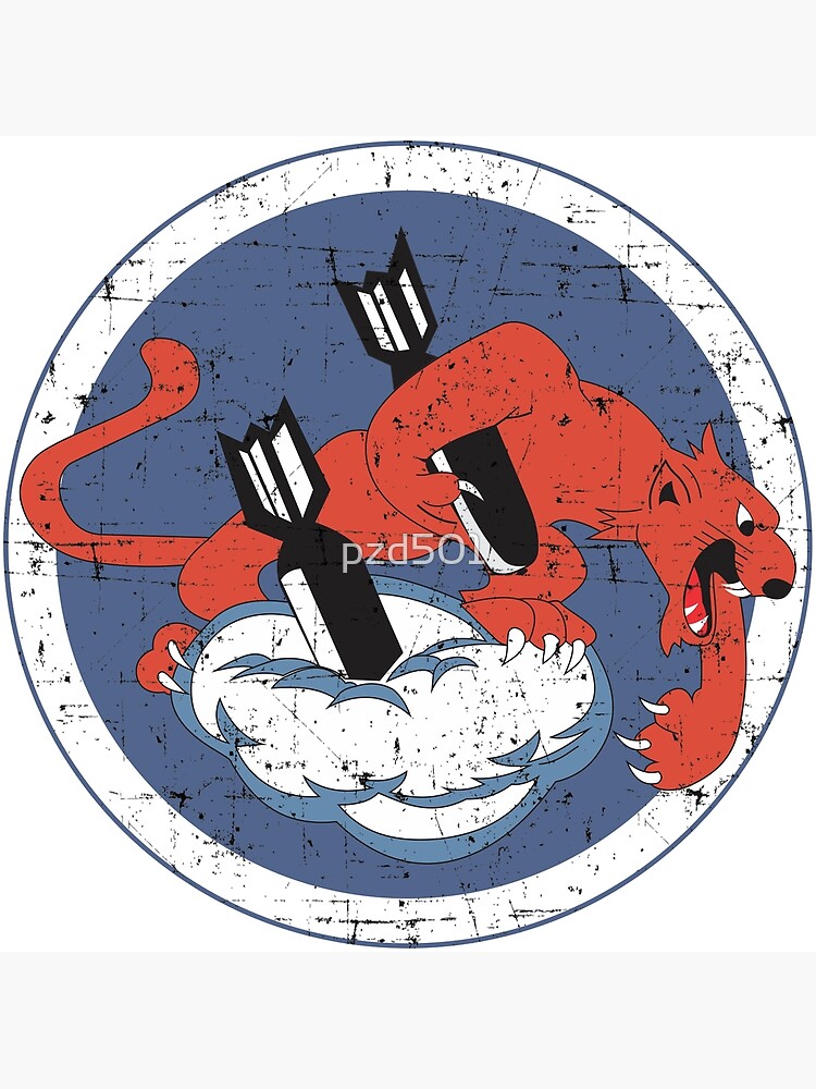 "489th Bomb Squadron WWII - Grunge Style " Poster by pzd501 | Redbubble