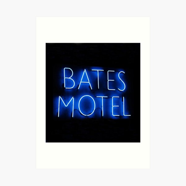 "Bates Motel sign" Art Print for Sale by dltphoto | Redbubble