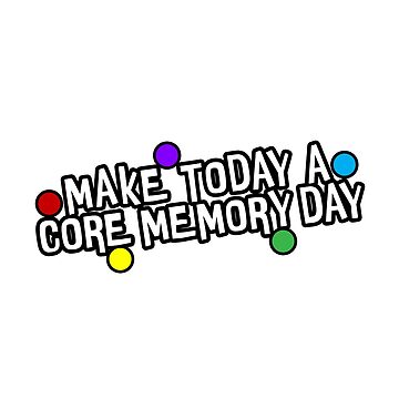 "Core Memories" Sticker for Sale by Magic Parkhopper | Redbubble