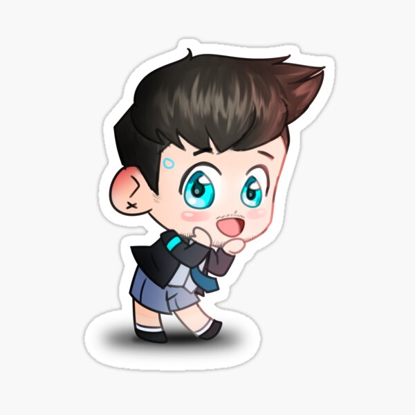 "Chibi DBH Android Jack" Sticker by PrincessKawaii | Redbubble