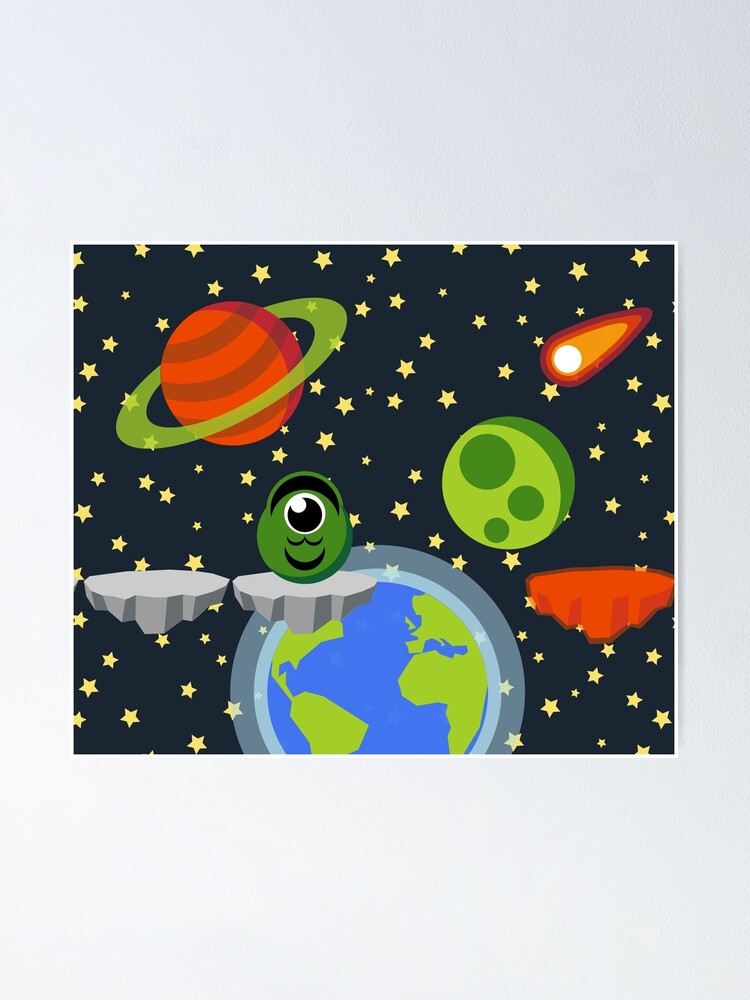 "Run Astro Run - The Game" Poster by BirdAtWork | Redbubble