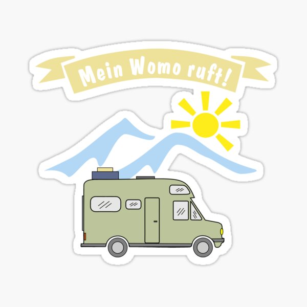 "My Womo is calling" Sticker by freaks13 | Redbubble