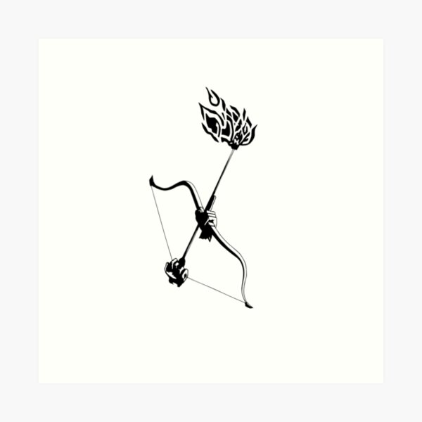 Flaming Arrow Art Prints | Redbubble
