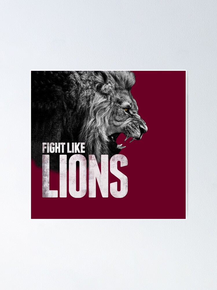 "Kämpfe wie Lions AVFC" Poster von fkndka | Redbubble