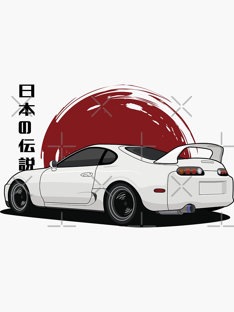 "Supra JDM" Sticker for Sale by Turboosted | Redbubble