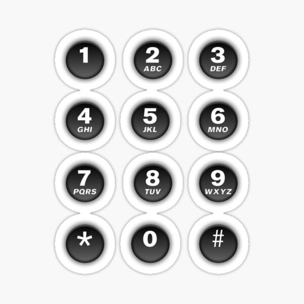 Keypad Stickers | Redbubble