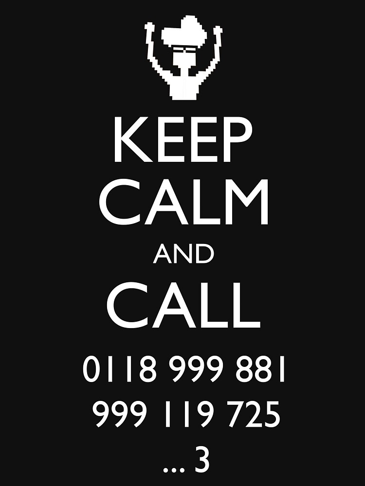 "0118 999 881 999 119 725 ...3" Essential T-Shirt for Sale by liam ...