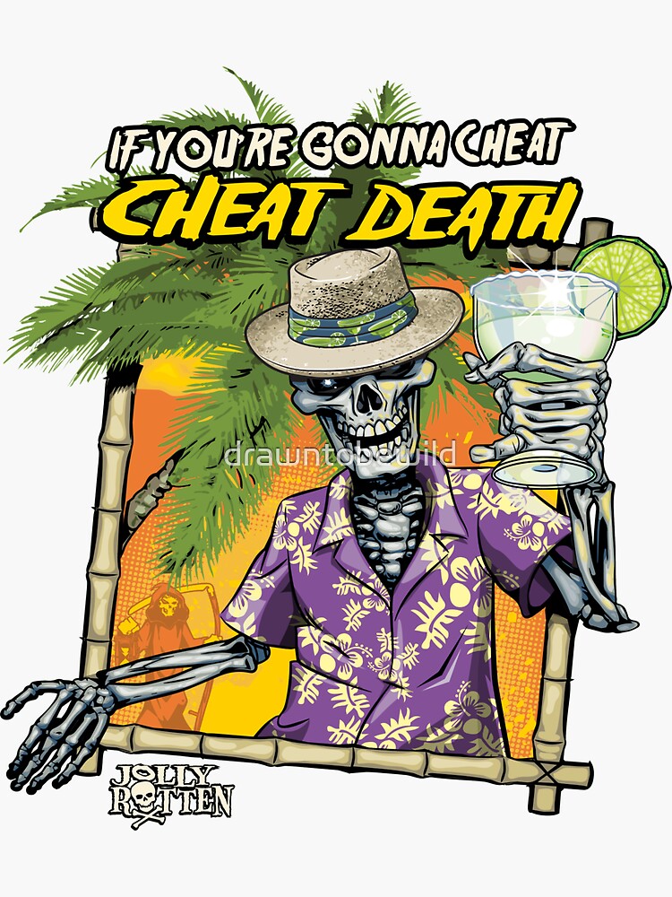 "Jolly Rotten - Beach" Sticker by drawntobewild | Redbubble