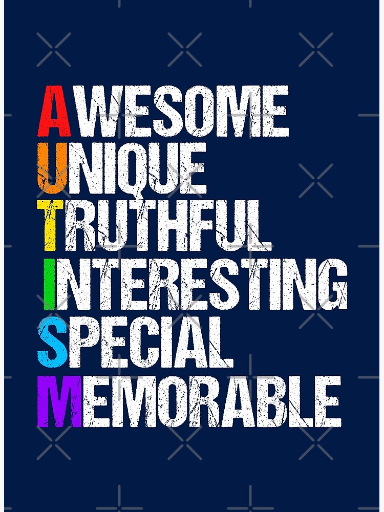 "Beautiful Autism Pride Word Poem" Poster for Sale by elishamarie28 ...