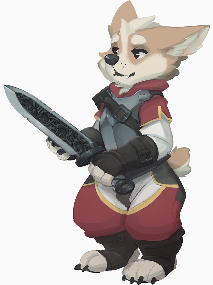 "Corgi Warrior" T-shirt by SethIova | Redbubble