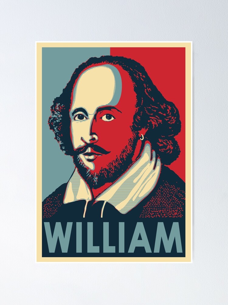 "Shakespeare" Poster by lowpressures | Redbubble