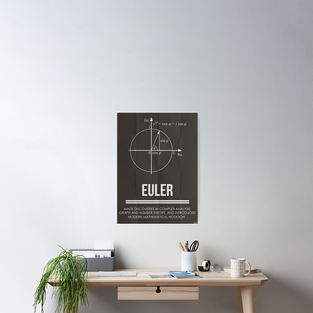 "EULER - Mathematicians Collection" Poster for Sale by Hydrogene ...