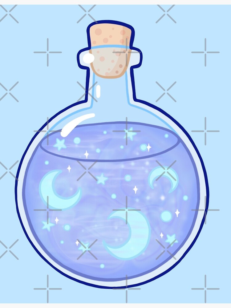 "Blue Moon Brew" Poster for Sale by PoppiPan | Redbubble