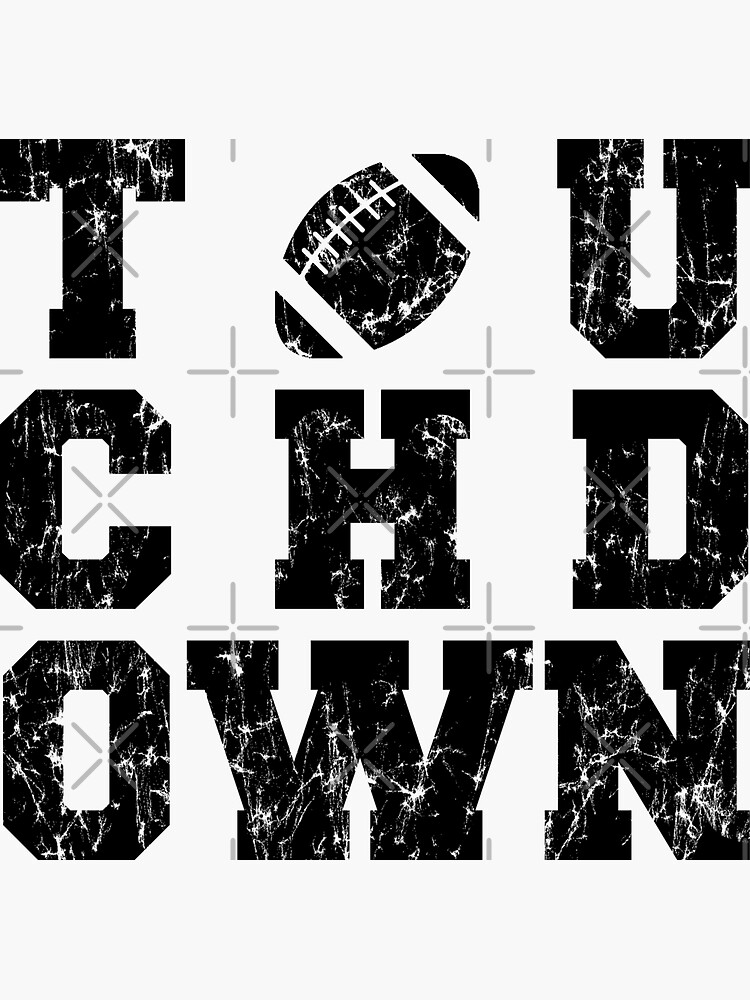"Touchdown" Sticker for Sale by PopArtDesigns | Redbubble