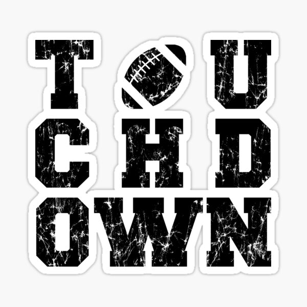 "Touchdown" Sticker for Sale by PopArtDesigns | Redbubble