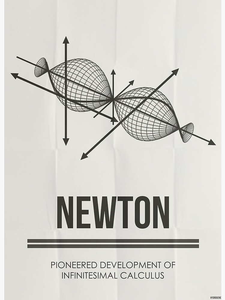 "NEWTON - Mathematicians Collection" Poster for Sale by Hydrogene ...