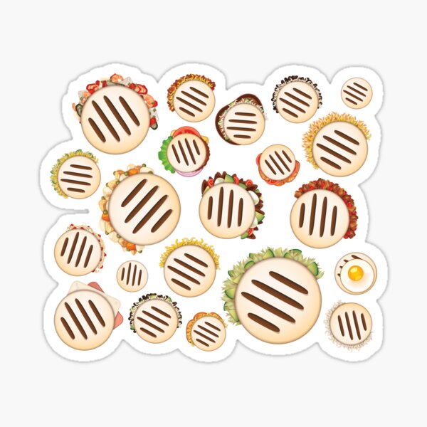 "Arepas Pattern Venezuela" Sticker for Sale by mimogoshopping | Redbubble